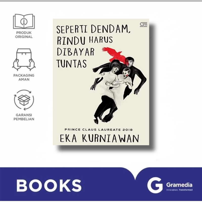 Jual Gramedia Seperti Dendam, Rindu Harus Dibayar Tuntas Eka Kurniawan ...
