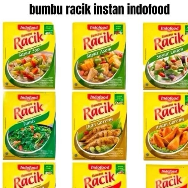 Jual Indofood BUMBU RACIK | Racik Bumbu Kering Masak All Varian Rasa ...
