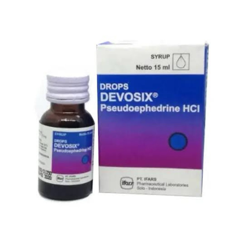 Jual Drops Devosix Syrup Pseudoephedrine HCl | Shopee Indonesia