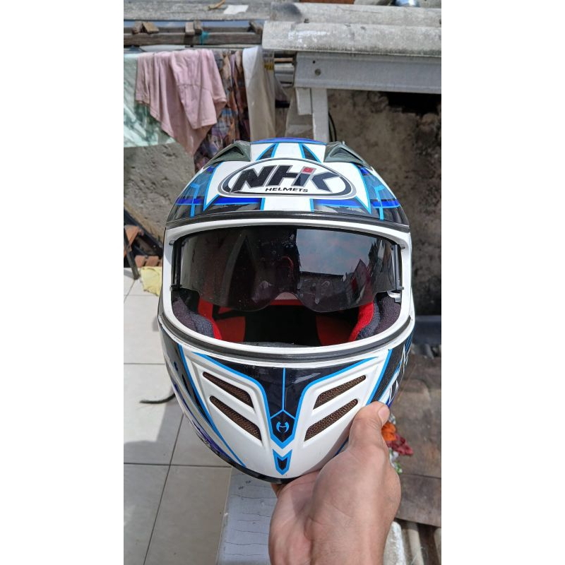 Jual Helm NHK full face size L Bekas/second | Shopee Indonesia