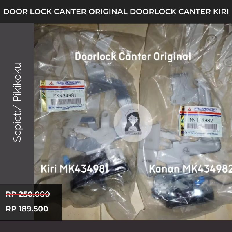 Jual Promo door lock canter original doorlock canter kiri MK434981 ...