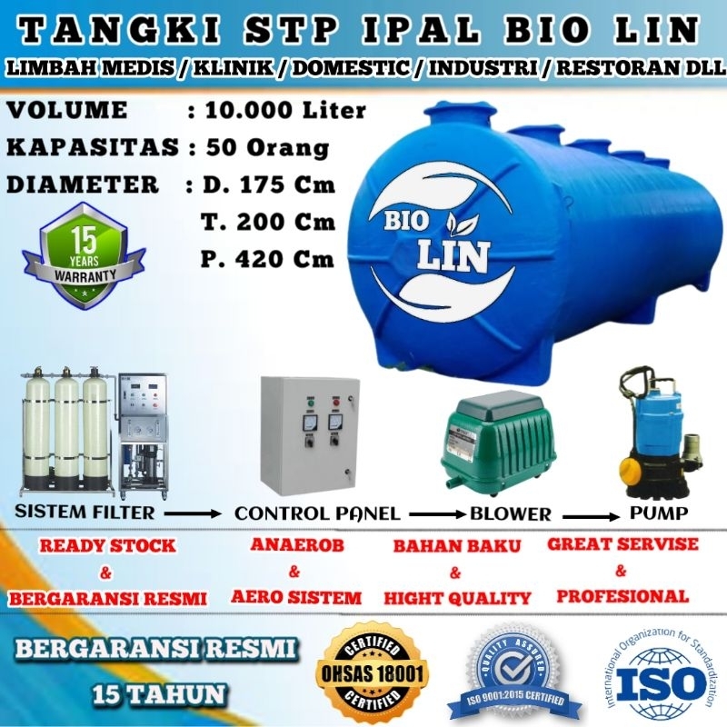 Jual TANGKI STP IPAL 10.000 LITER , IPAL RUMAH SAKIT , IPAL RESTORAN ...