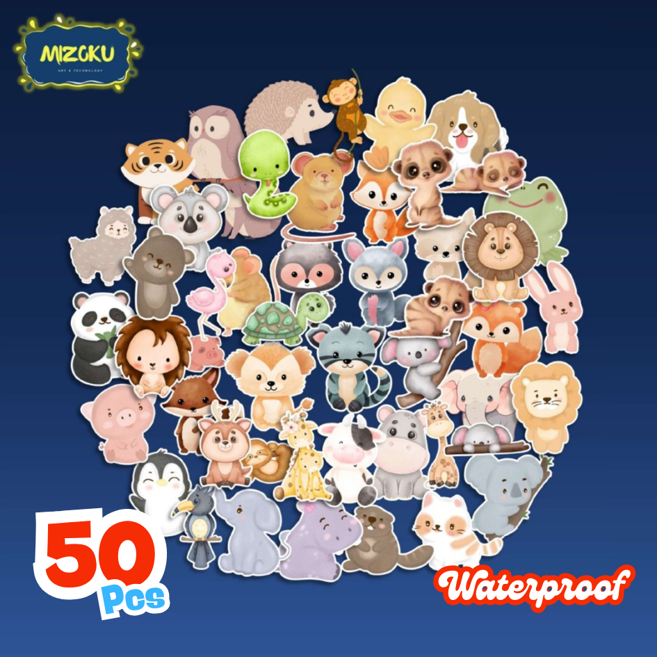 Jual STICKER PACK ANTI AIR HEWAN LUCU IMUT CUTE UNTUK SCRAPBOOK ...