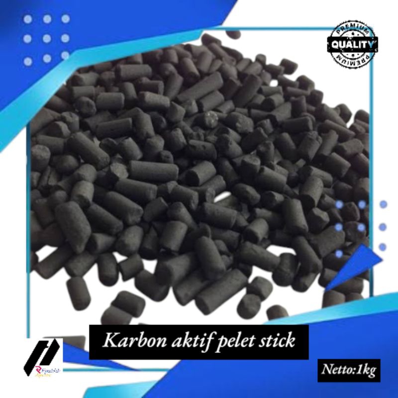 Jual karbon aktif pelet stick 1kg / carbon aktif pelet stick / karbon aktif / carbon aktif ...