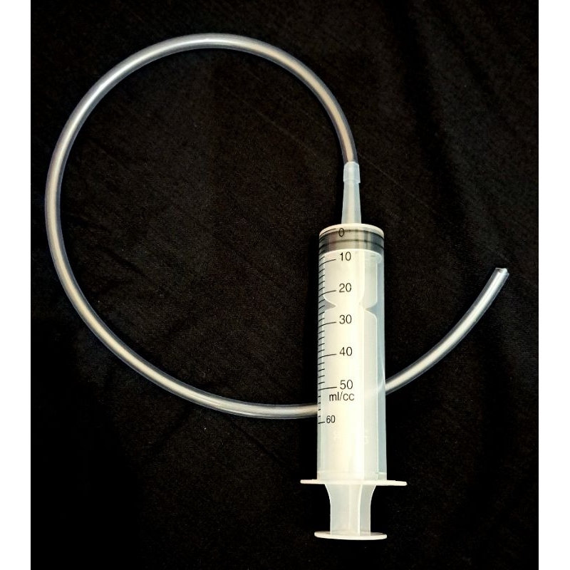 Jual SUNTIKAN BESAR 50cc/60ml + Selang 40cm spet inject Carbon clean kuras minyak rem | Shopee ...