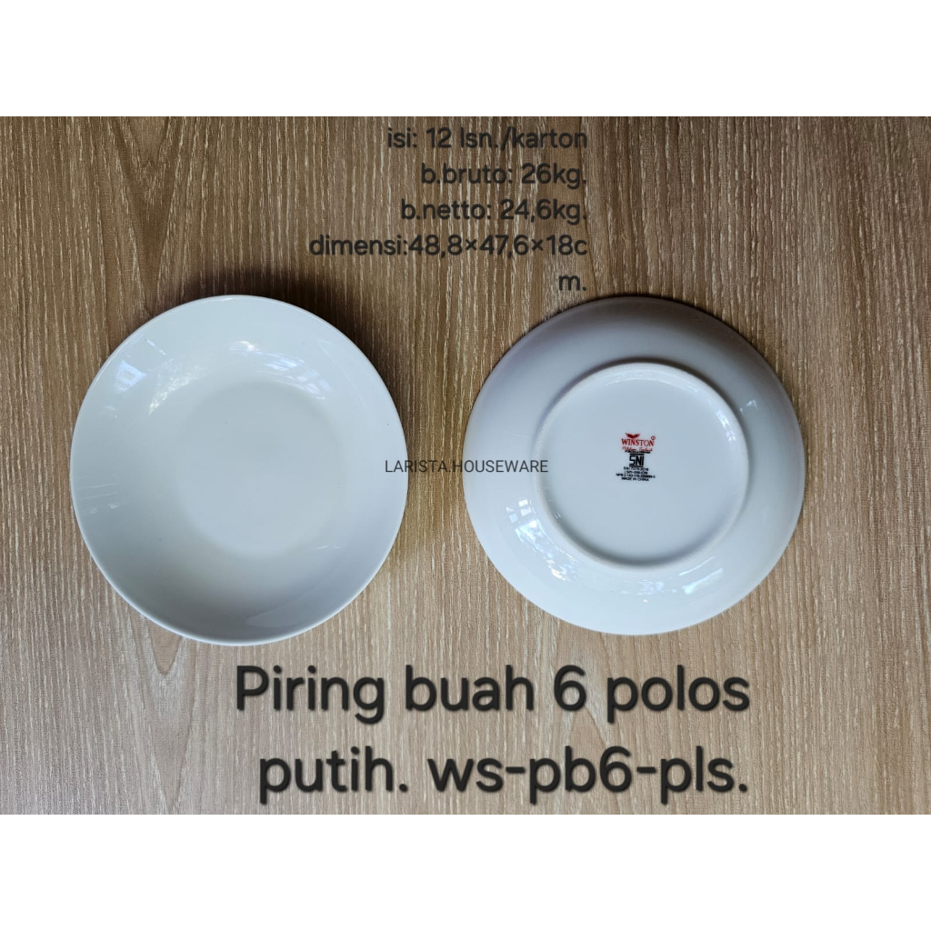 Jual Piring Keramik Ceper | Piring Putih Polos | Piring Buah | Piring ...