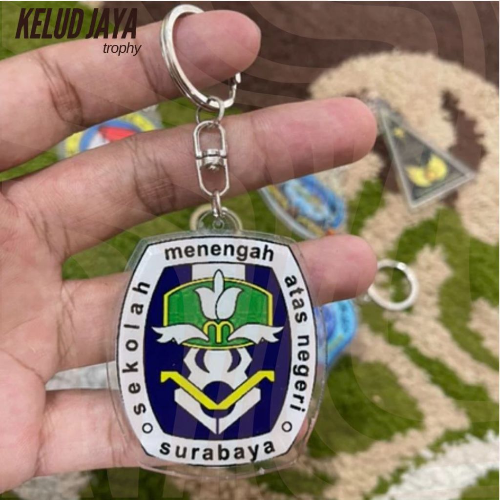 Jual Ganci Sekolah Gantungan Kunci Sekolah SMA Ganci SMA Akrilik Custom ...
