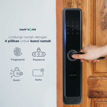 Jual TaffHOME Smart Door Lock Fingerprint Password Card RFID Alarm - XR24 - Black | Shopee Indonesia
