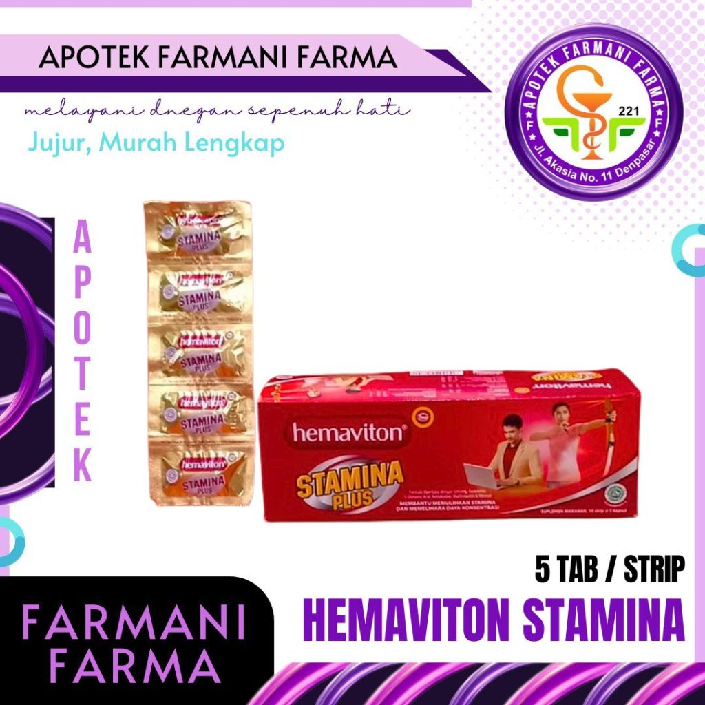 Jual HEMAVITON STAMINA STRIP VITAMIN | Shopee Indonesia