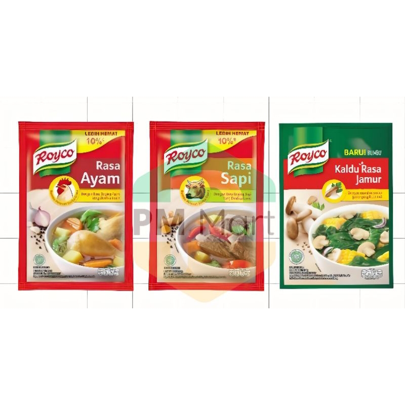 Jual Bumbu Penyedap Royco Sachet Rasa Ayam Sapi Dan Kaldu Jamur ...