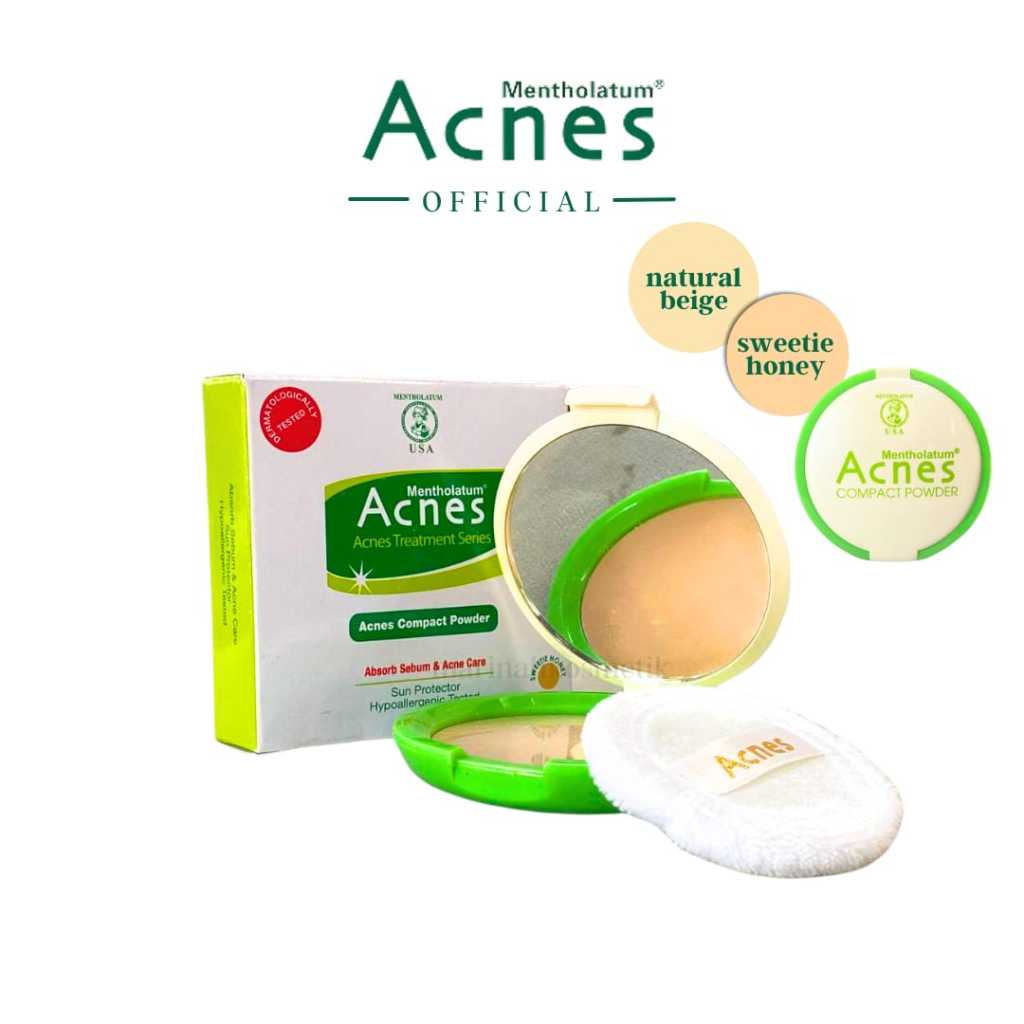 Jual ACNES Compact Powder Natural Beige 14G | Shopee Indonesia
