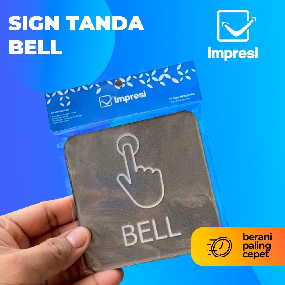 Jual Sign Akrilik Signage Bell Tanda Bel Tekan Bel Disini | Shopee ...