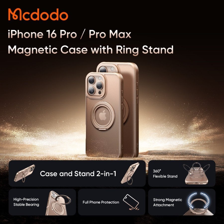 Jual MCDODO Case Magsafe For Casing iPhone 16 Pro 16 Pro Max Desert ...