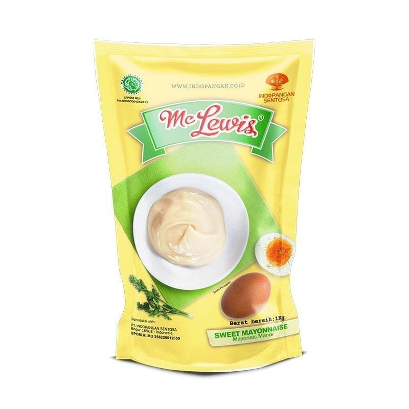 Jual MC Lewis MAYONAISE Rasa Sweet Mayo 1kg Mayones Manis Mayonnese ...