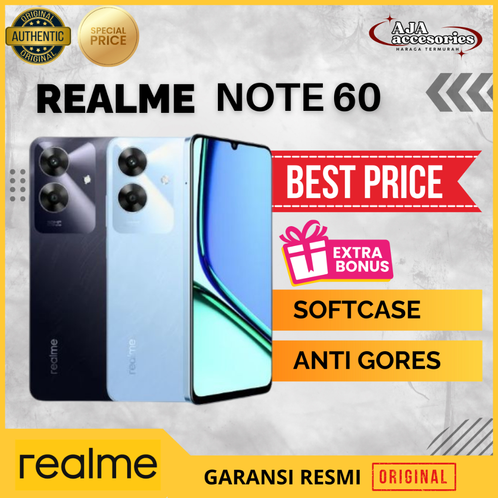 Jual Realme Note 60 6/128 GB | Note 60 4/64 GB Originial Garansi Resmi ...