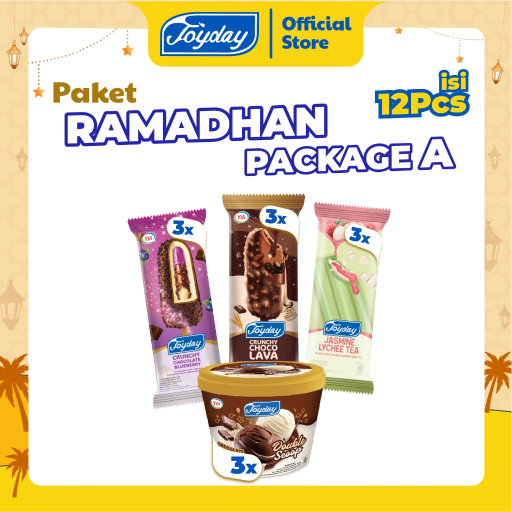 Jual Joyday Ice Cream PAKET RAMADAN A - Isi 12 pcs Es Krim Mix | Shopee ...