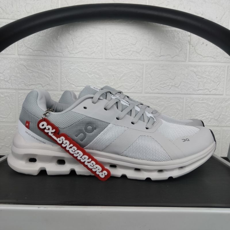 Jual SEPATU RUNNING PREMIUM ONCLOUD RUNNER GREY | Shopee Indonesia