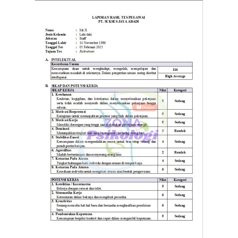Jual Software Psikogram CFIT 3, Papikostick, MBTI, dan DISC | Shopee ...