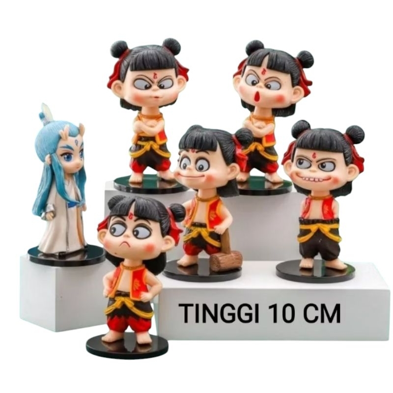 Jual Action Figure Anime Nezha Nacha Set 6 Pcs | Shopee Indonesia