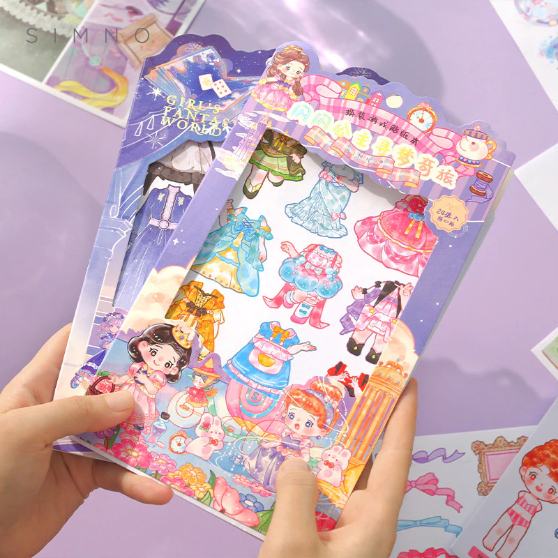 Jual Stiker Permainan Berdandan Putri Gadis Cantik 24 lembar | Shopee ...