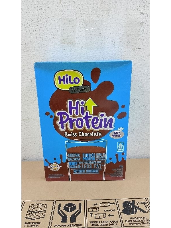 Jual HiLo Platinum Protein Swiss Chocolate 420gr Rp. 107.300 susu ...