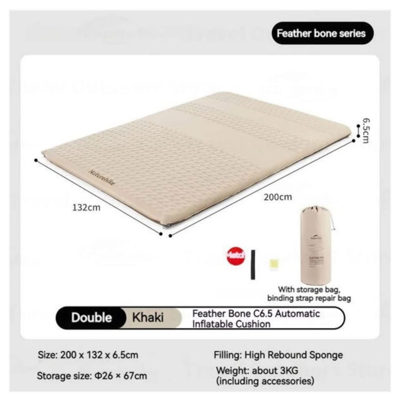 Jual MATRAS ANGIN C6.5 INFLATABLE NATUREHIKE CNK2300WS012 | Shopee ...