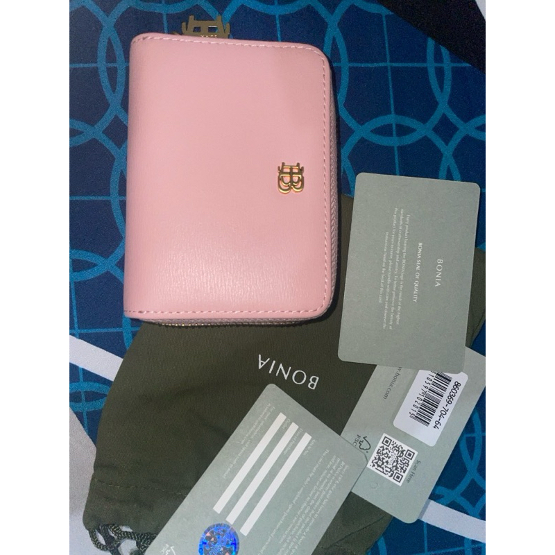Jual bonia wallet card holder pink | Shopee Indonesia