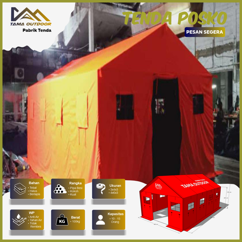 Jual Tenda Posko Unicef Bnpb - Posko Serbaguna Bpbd Ukuran 4M x 6M ...