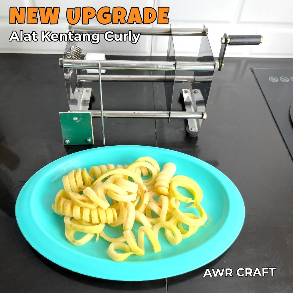 Jual Mesin Potong Kentang Curly Spiral Terbaru Bahan Stainlis Steel ...