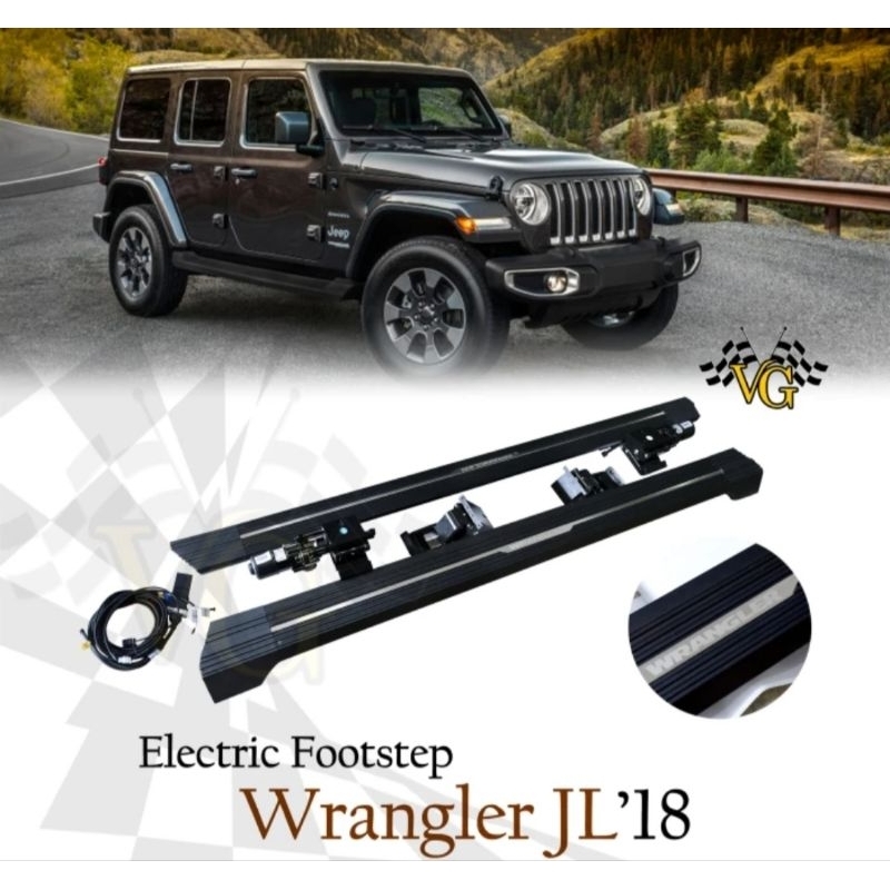 Jual FOOTSTEP JEEP RUBICON 2007-2025 FOOT STEP ELECTRIC JEEP WRANGLER ...
