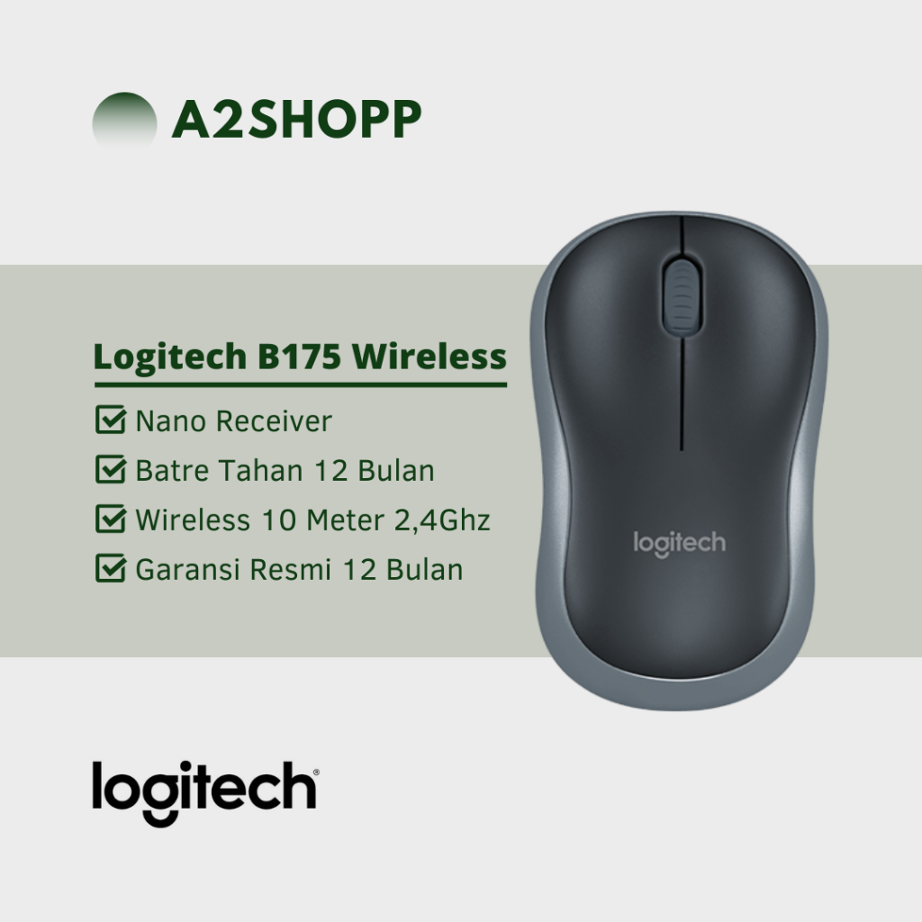 Jual Logitech B175 Mouse Wireless | Shopee Indonesia