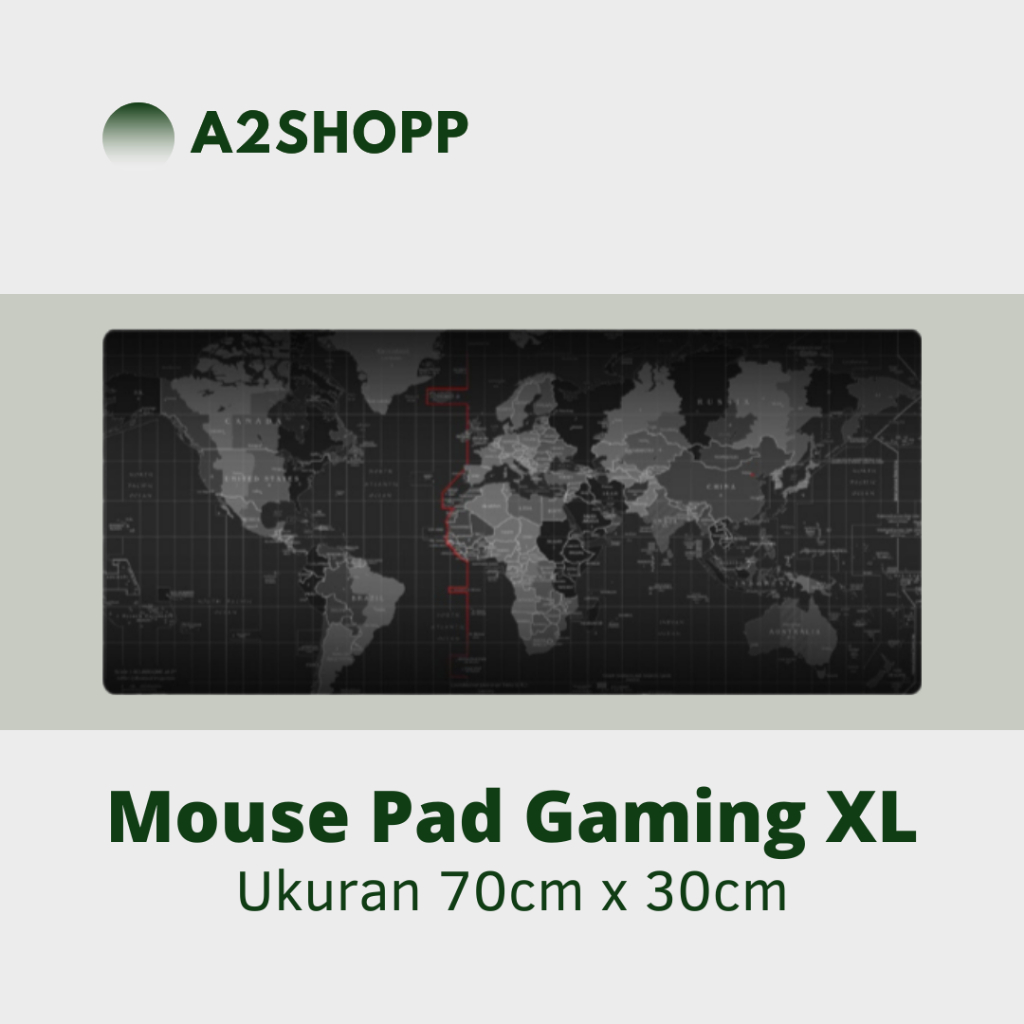 Jual Mouse Pad Gaming Jumbo 30 x 70 cm Mousepad Besar XL - Peta Dunia ...