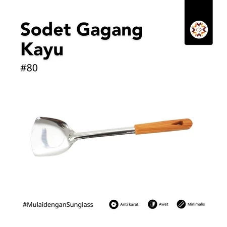 Jual Spatula Stainless Steel Besar Gagang Kayu/Sodet Stainless Steel ...