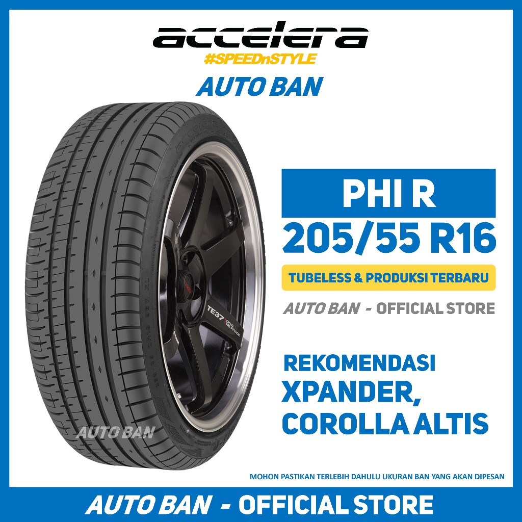 Jual Ban Accelera Phi R 205/55 R16 Ban Mobil Xpander Corolla Altis ...