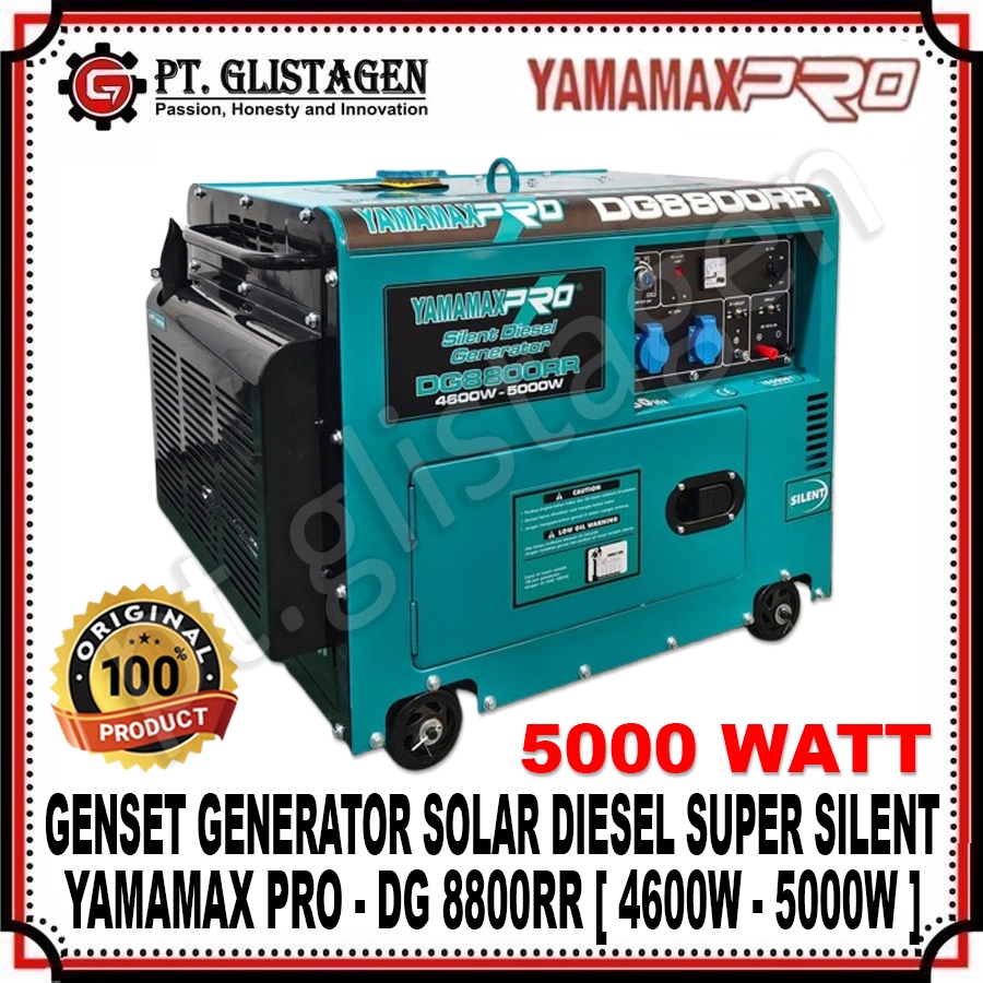 Jual YAMAMAX PRO DG8800RR Genset Generator Diesel Sollar Super Silent ...