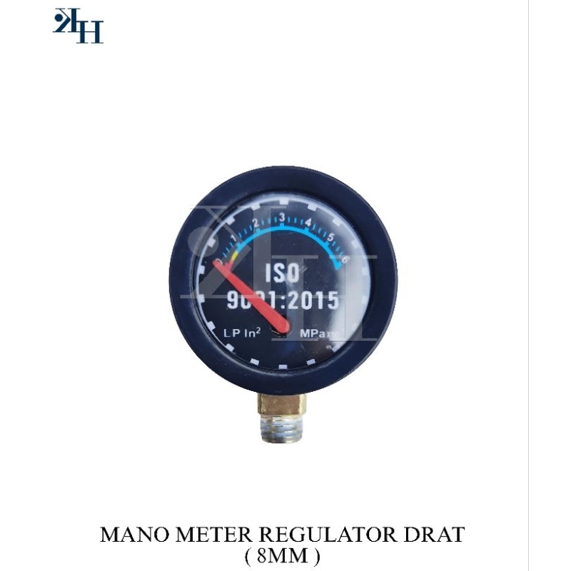 Jual MANO METER REGULATOR DRAT 8MM | Shopee Indonesia