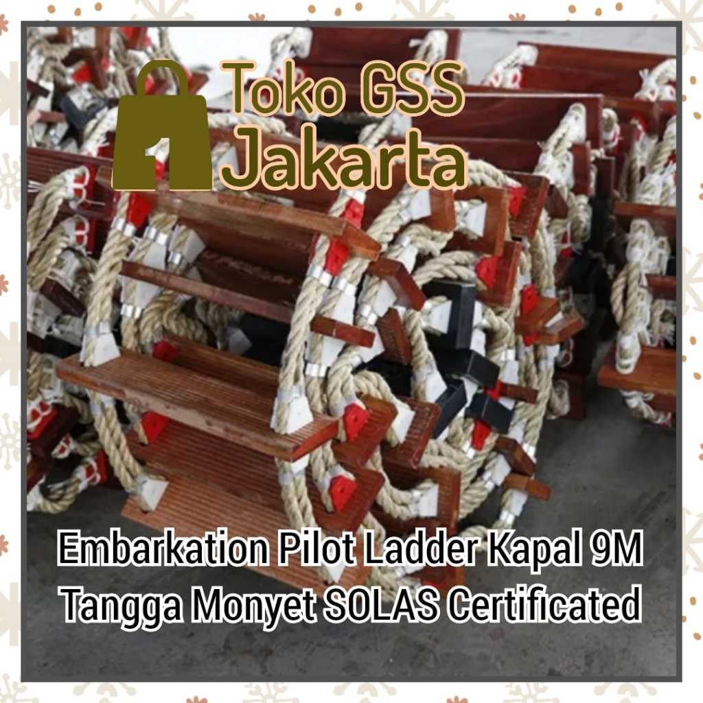 Jual Embarkation Pilot Ladder Kapal 9M Tangga Monyet SOLAS Certificated ...
