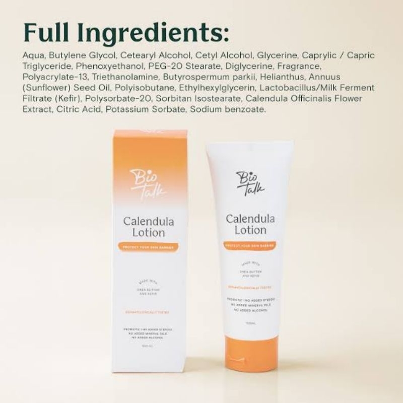 Jual Calendula Lotion Biotalk Original 100 gr | Shopee Indonesia