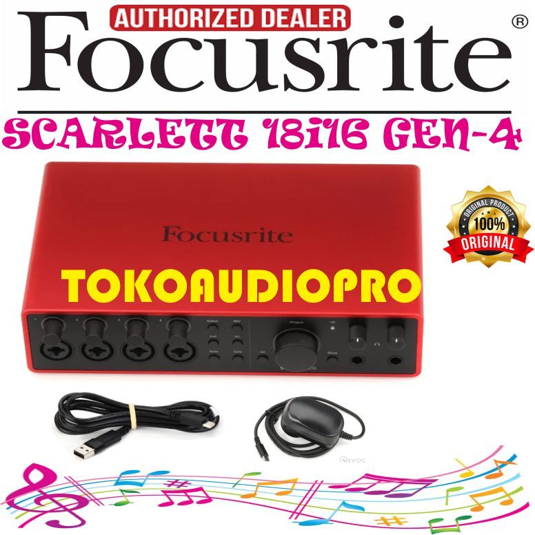 Jual Soundcard Focusrite Scarlett 18i16 4th Gen USB Audio Interface ...