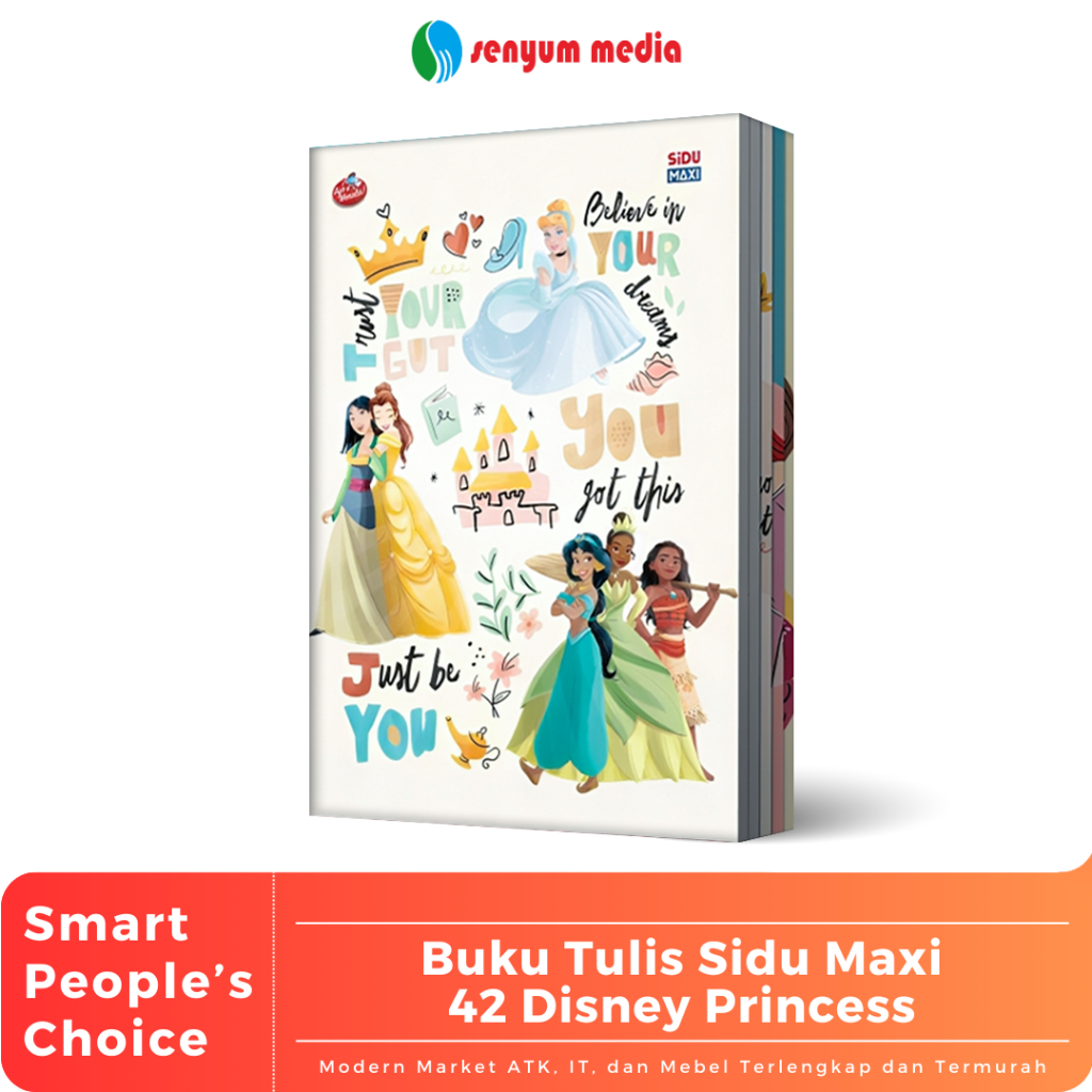 Jual Buku Tulis Sinar Dunia SIDU MAXI DISNEY PRINCESS 42 Lembar (1 Pack ...