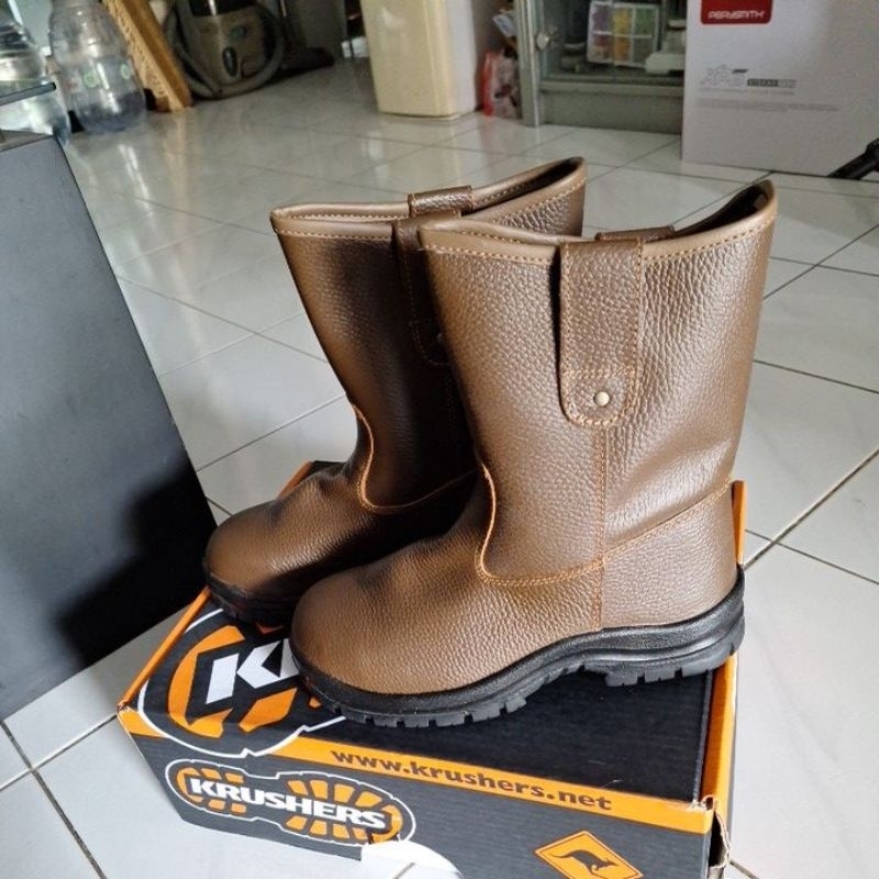 Jual KRUSHERS / Safety Shoes / Sepatu Safety / Safety Boot | Shopee ...