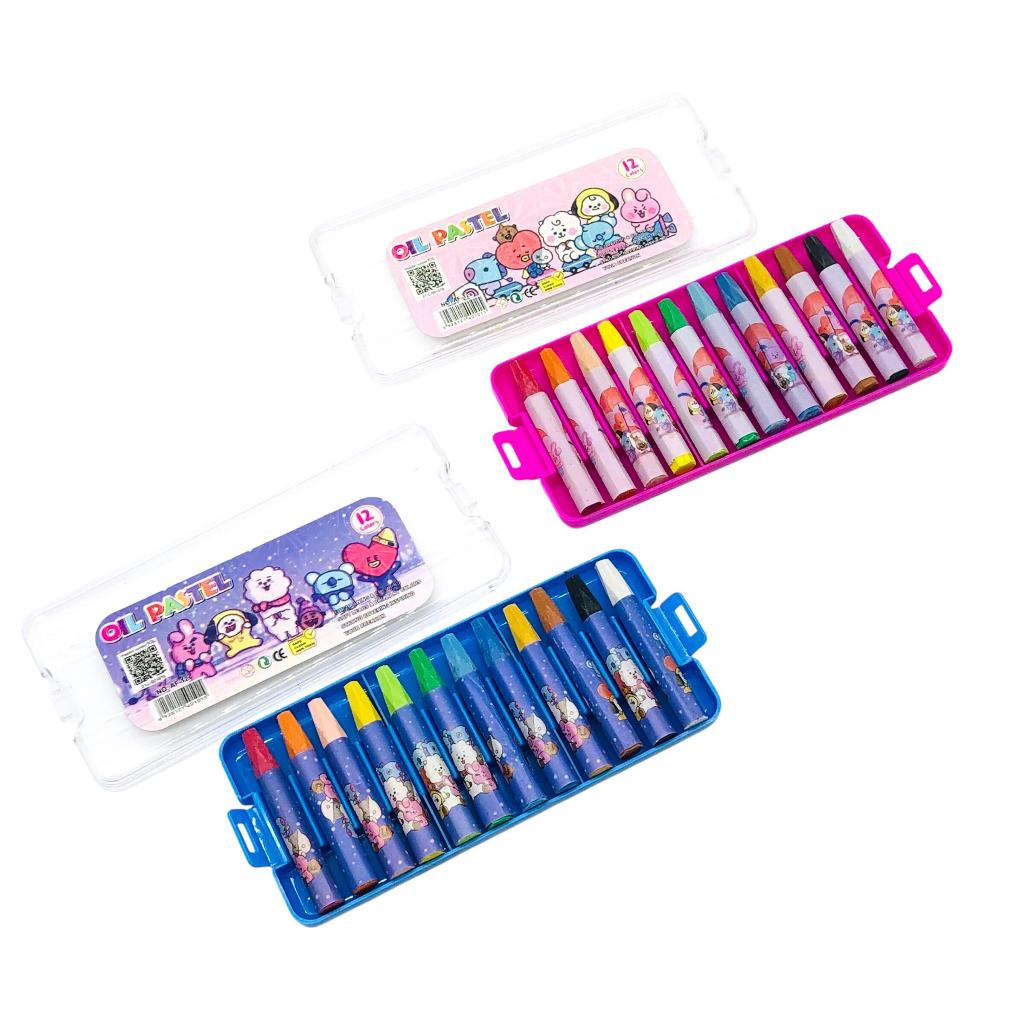 Jual CRAYON 12 WARNA AF-12S BT21 | Shopee Indonesia