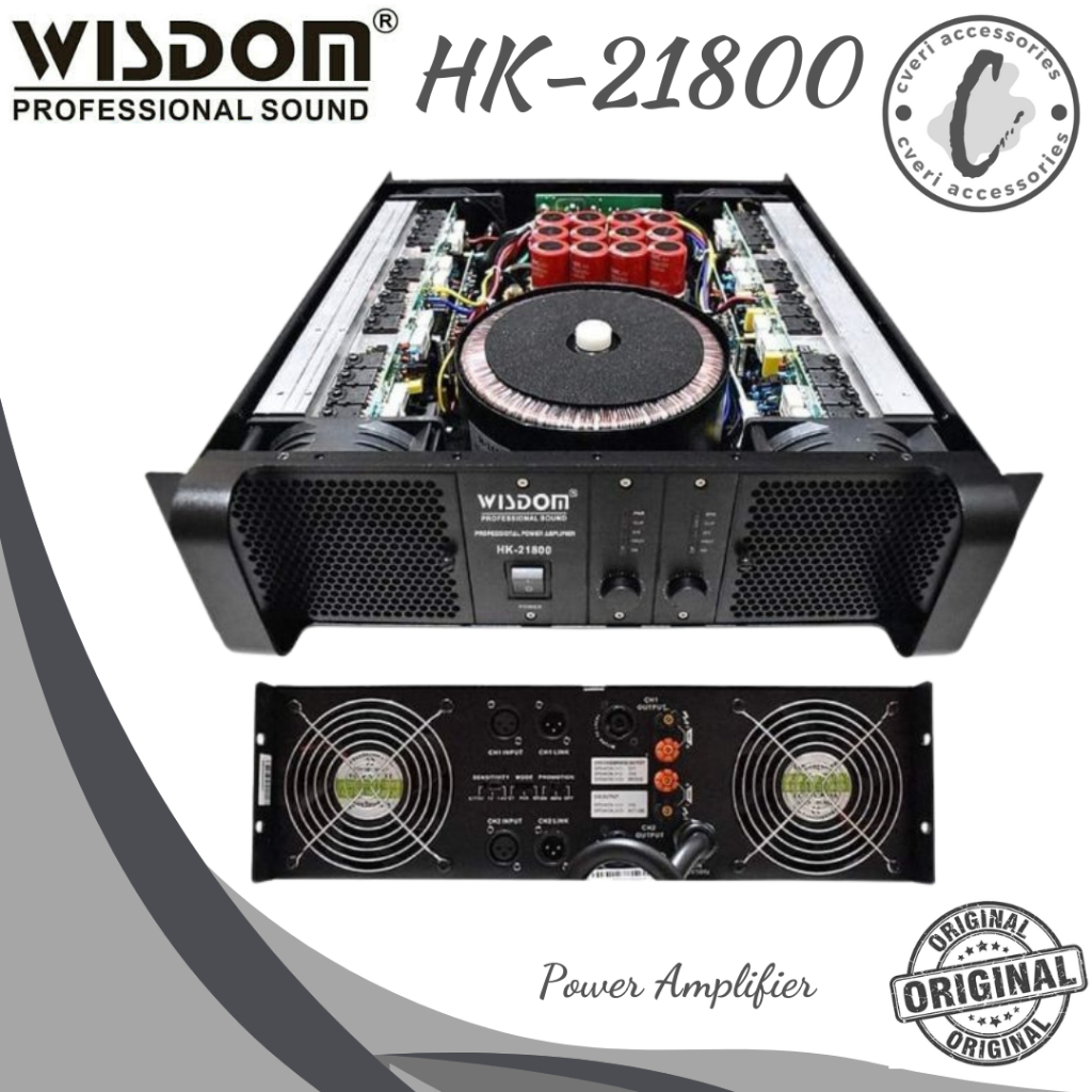 Jual Wisdom Power HK21800 Power Amplifier Original Wisdom HK-21800 ...