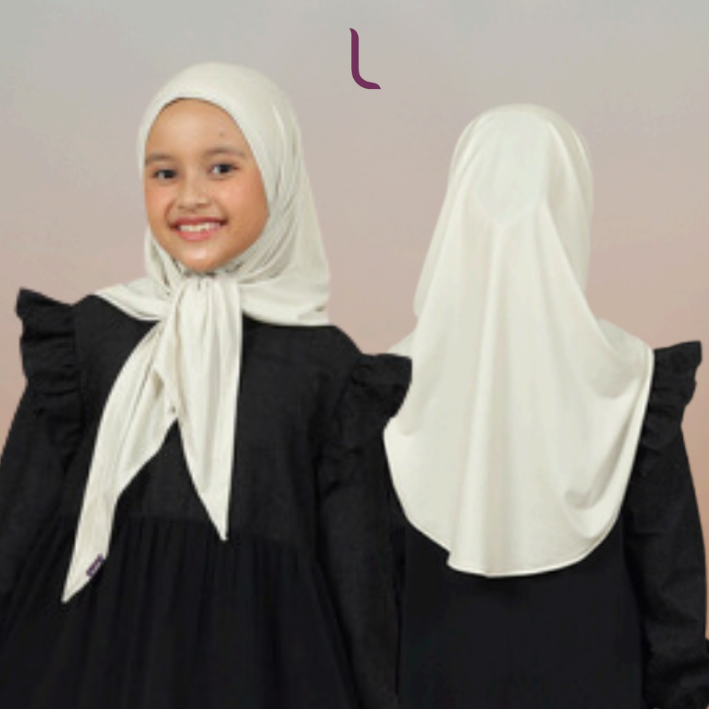 Jual Elzatta Hijab Jilbab Instan Polos Bergo Anak Jersey Alya Kids S&M | Shopee Indonesia