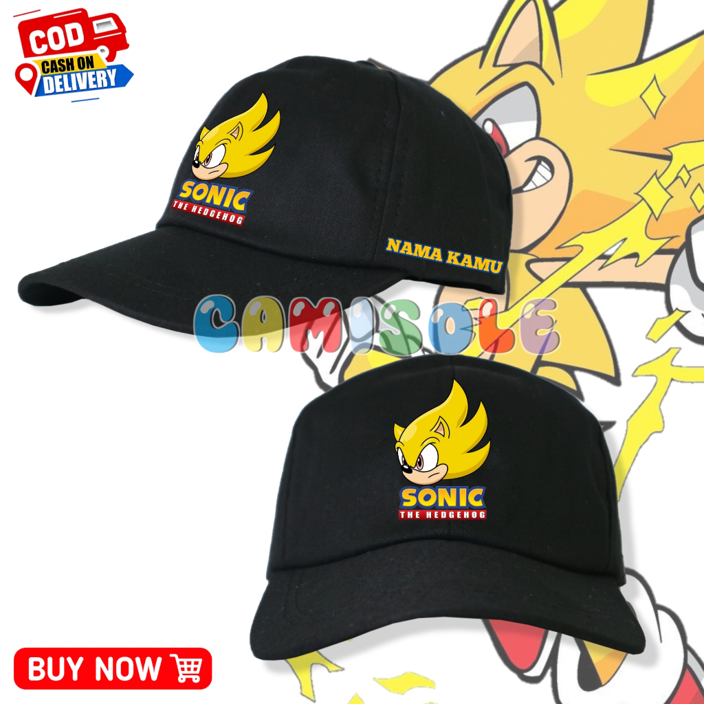 Jual Topi Baseball Anak Super Sonic The Hedgehog/Topi Anak | Shopee ...