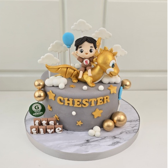 Jual CAKE TEMA DRAGON ONE MONTH | Shopee Indonesia