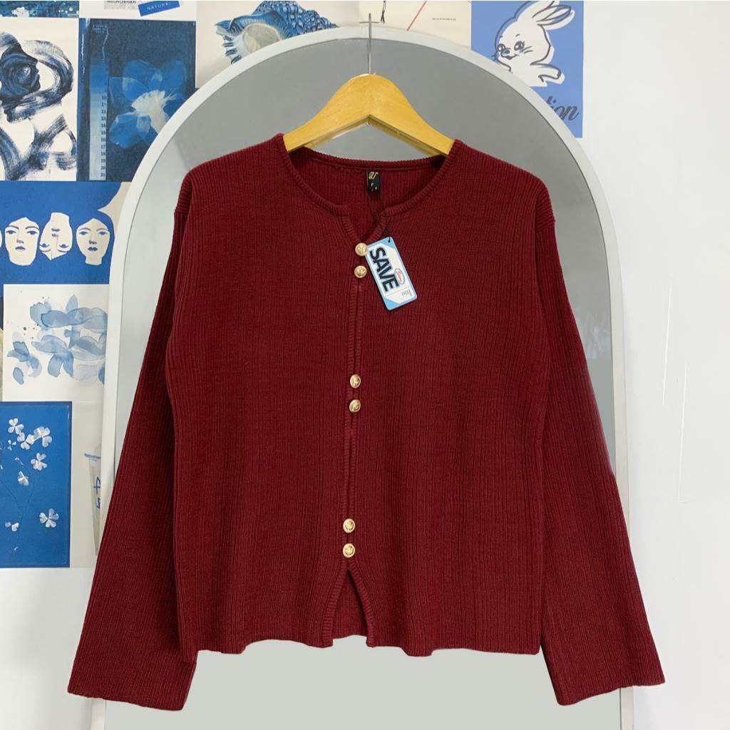 Jual Inara Blouse Knit - Atasan Rajut Wanita | Shopee Indonesia