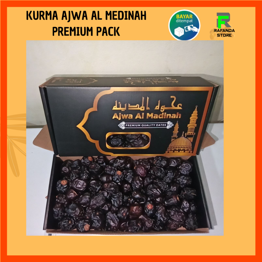 Jual Kurma Ajwa / Kurma Nabi 1kg Premium Pack | Shopee Indonesia