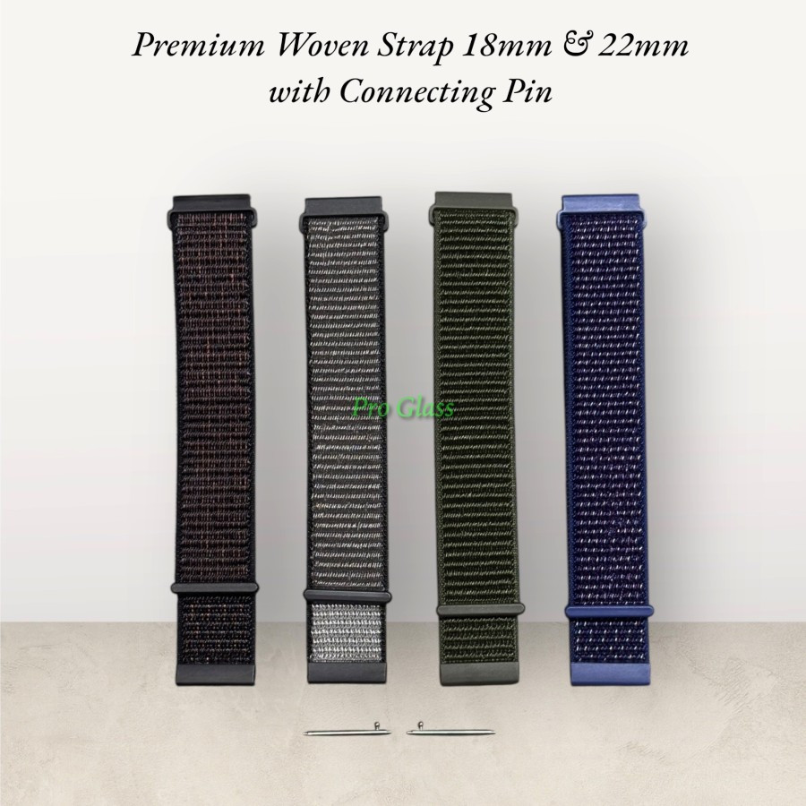 Jual Basic Woven Nylon Strap Band 18mm 20mm 22mm | Tali Jam Tangan ...
