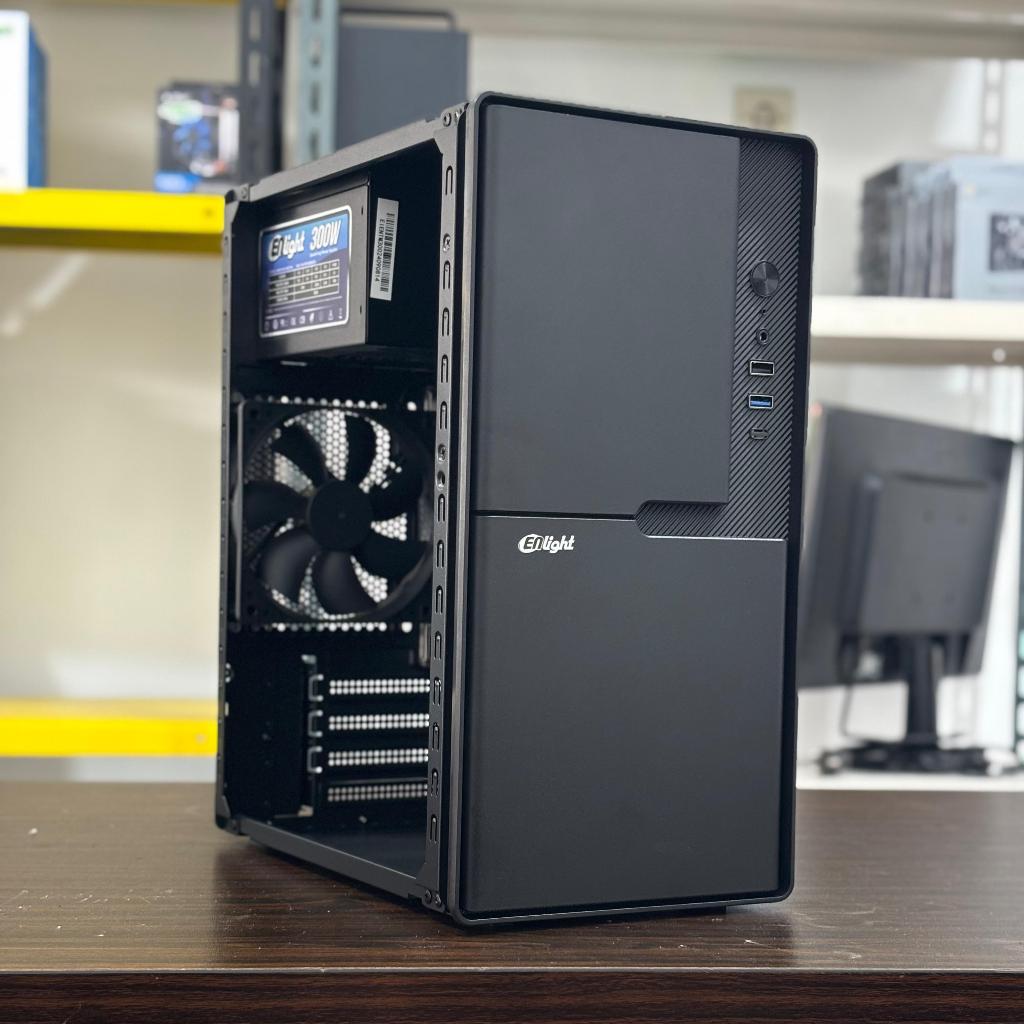 Jual Casing Enlight EN220 + PSU 300W + 1 Fan M-ATX Mid Slim USB3.0 Case ...